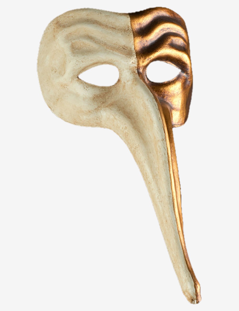 Zanni blanc et or Masque vénitien – Original Venice Shop